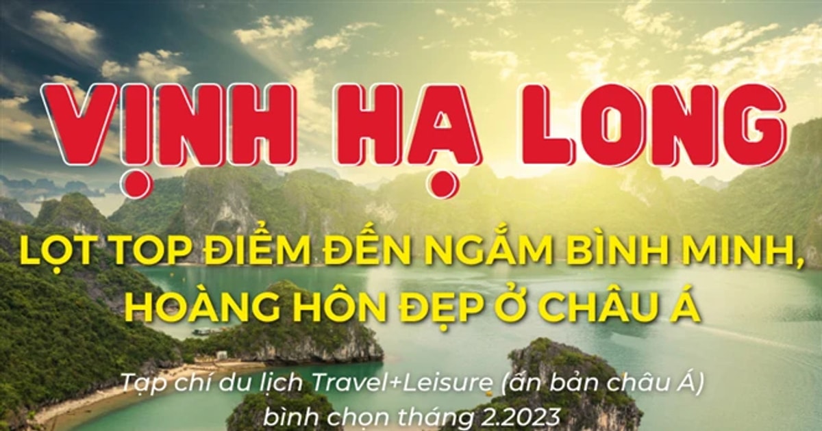 Vịnh Hạ Long lọt top điểm đến ngắm bình minh, hoàng hôn đẹp ở châu Á
