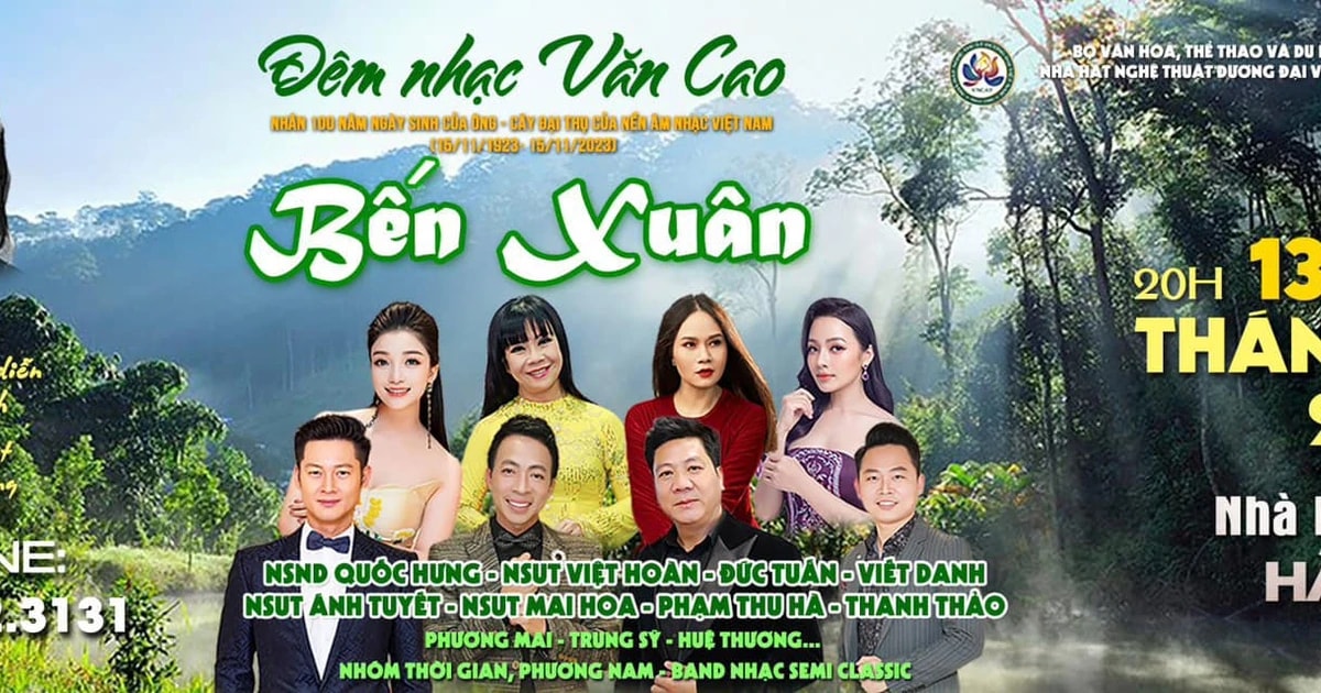 Đêm nhạc Bến xuân tưởng nhớ nhạc sĩ Văn Cao