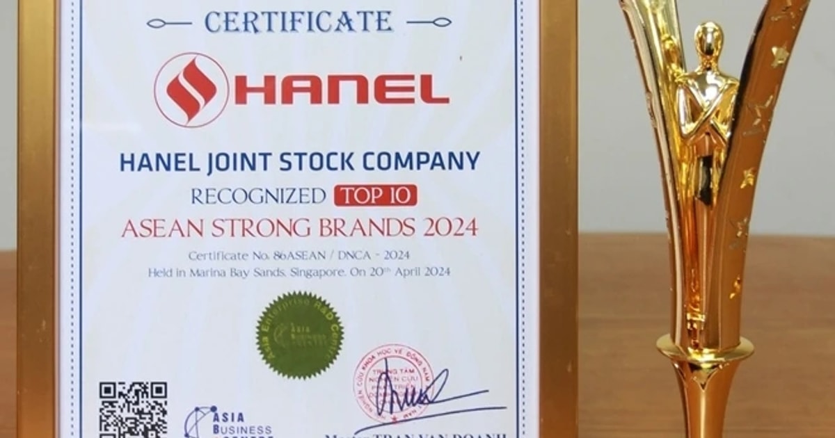 Hanel và Tổng Giám đốc Hanel được vinh danh tại Lễ trao giải Thương ...