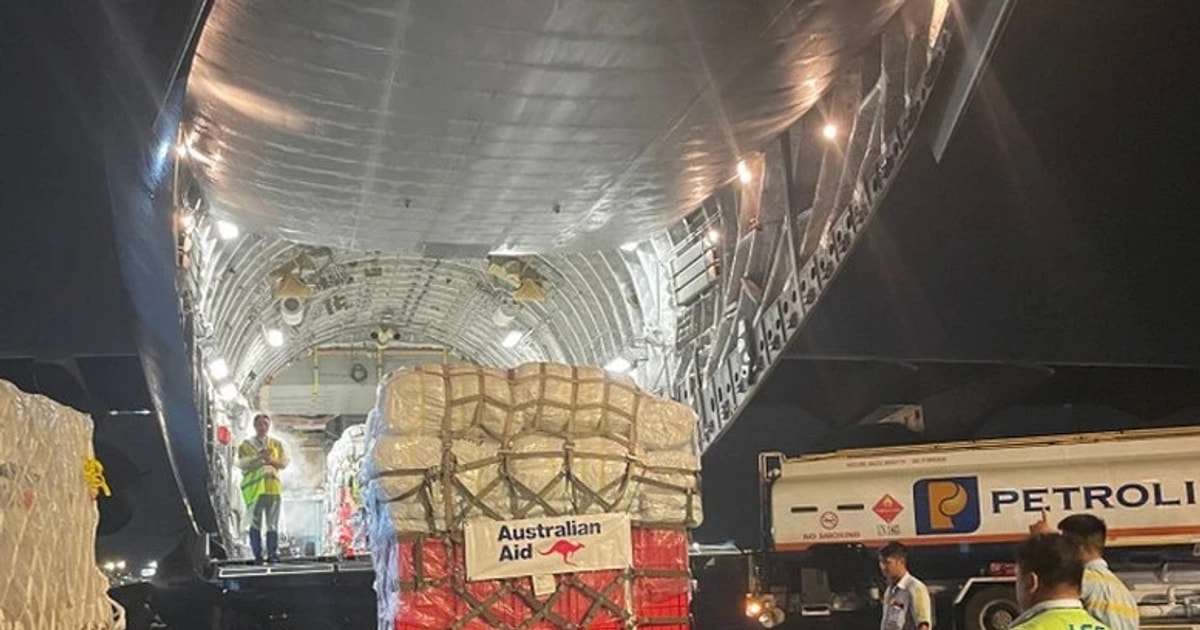 International aid flows in typhoon-hit provinces