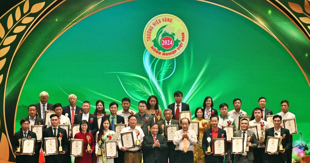Tôn vinh 88 thương hiệu thương hiệu Vàng nông nghiệp Việt Nam năm 2024