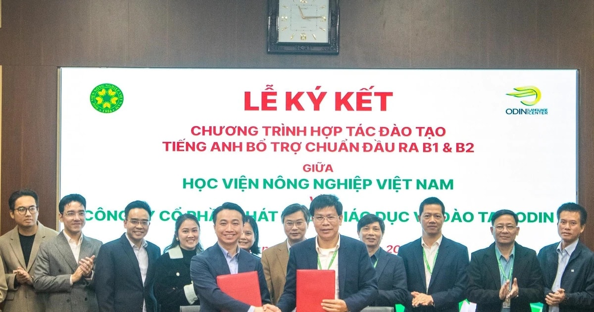 Học viện Nông nghiệp Việt Nam hợp tác cùng Công ty ODIN nâng cao năng ...