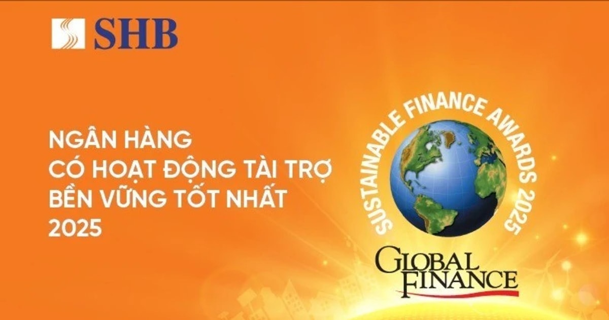 SHB lần thứ 3 nhận giải thưởng Tài trợ Bền vững
