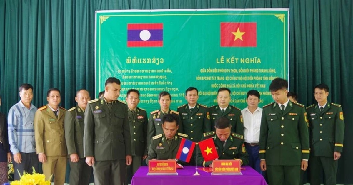 Vietnamese, Lao border forces strengthen solidarity