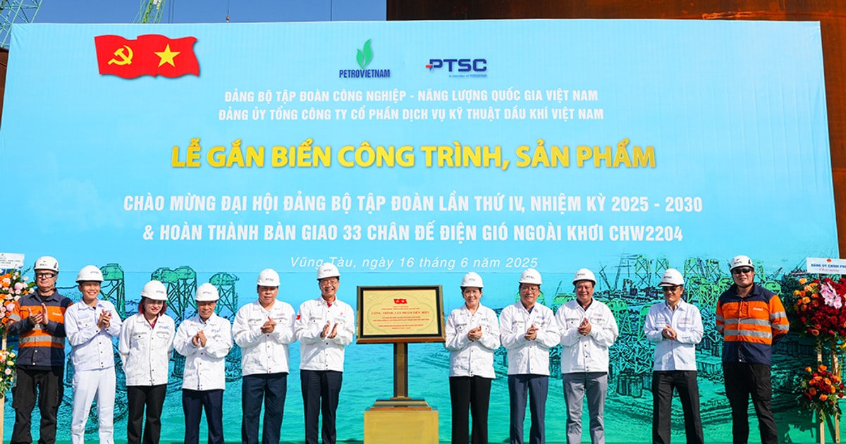 Hoàn thành bàn giao 33 chân đế điện gió ngoài khơi CHW2204