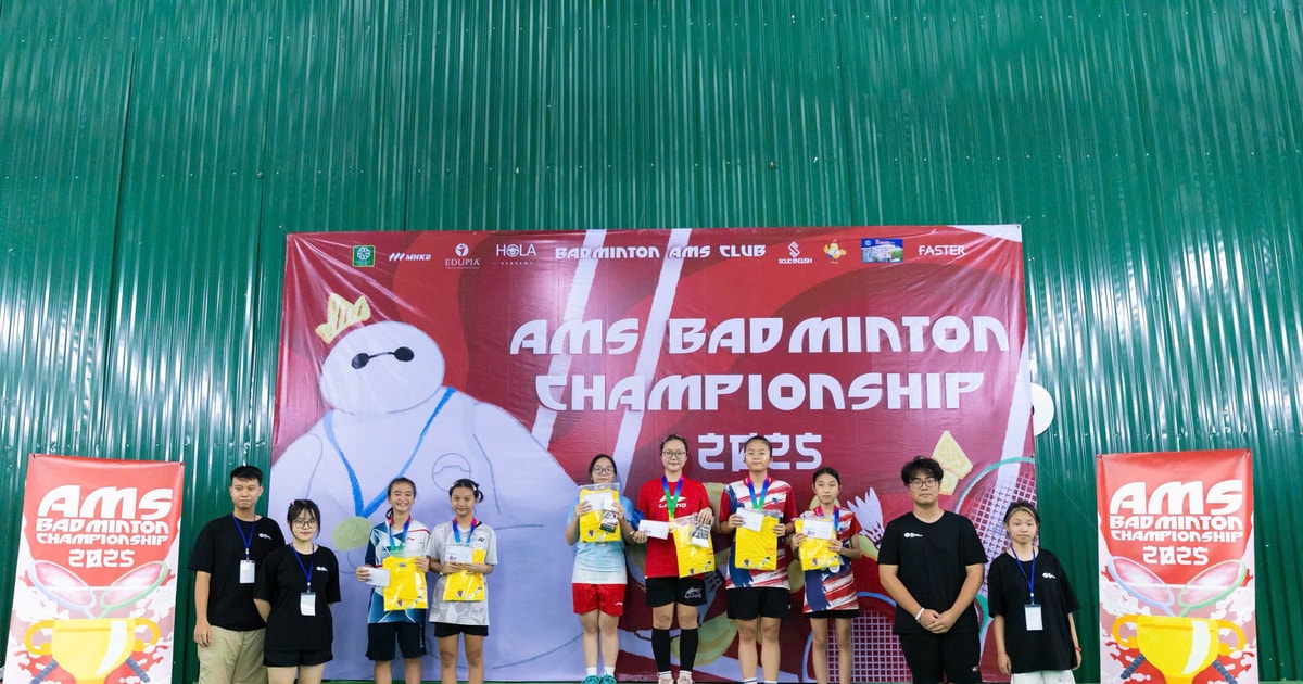 Hơn 700 học sinh tham dự giải thể thao Ams Badminton Championship 2025
