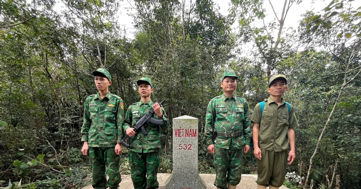 Đồn Biên phòng Cà Xèng phối hợp khảo sát, tuần tra bảo vệ biên giới ...