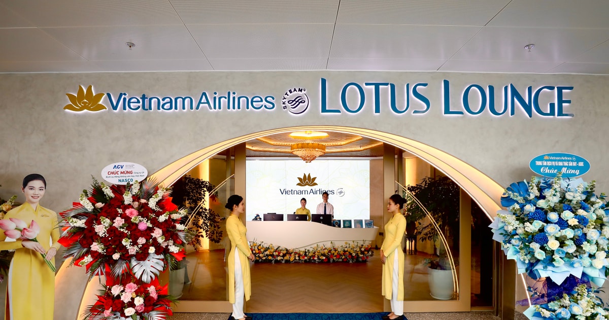 Vietnam Airlines khai trương Phòng khách Bông Sen mới tại Nội Bài