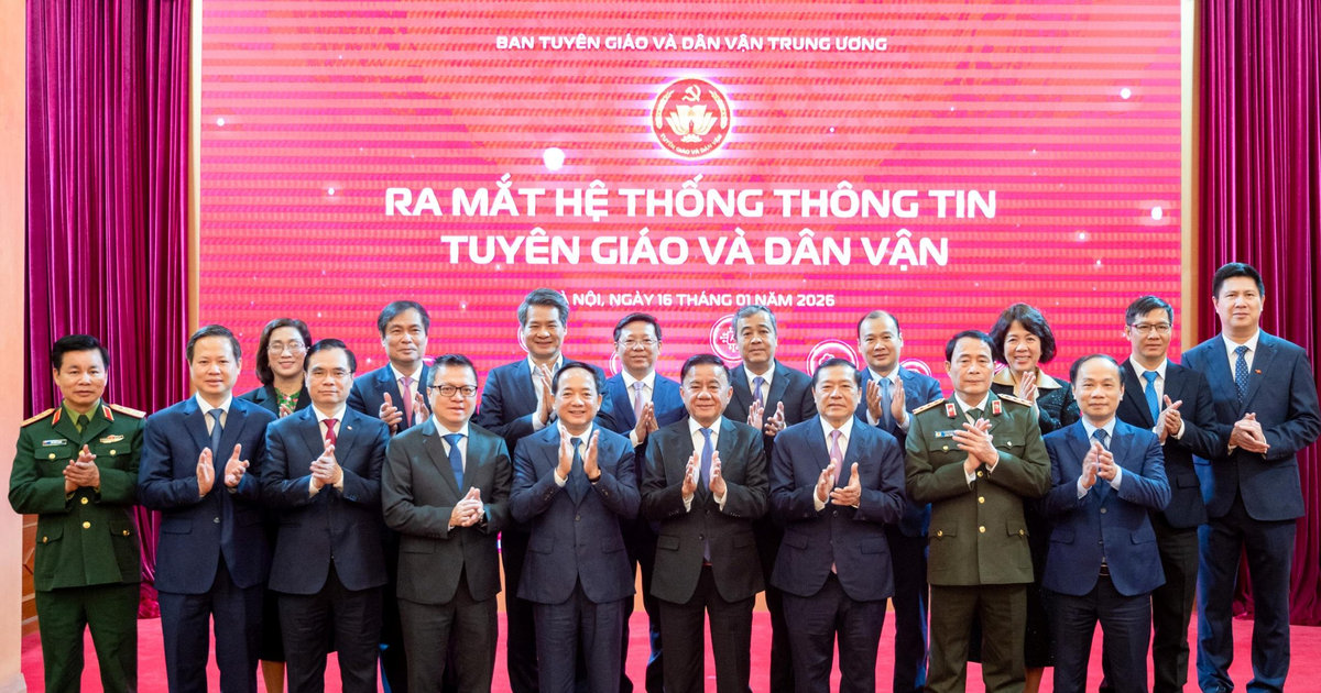 Ban Tuyên giáo và Dân vận Trung ương ra mắt hệ thống thông tin Tuyên ...