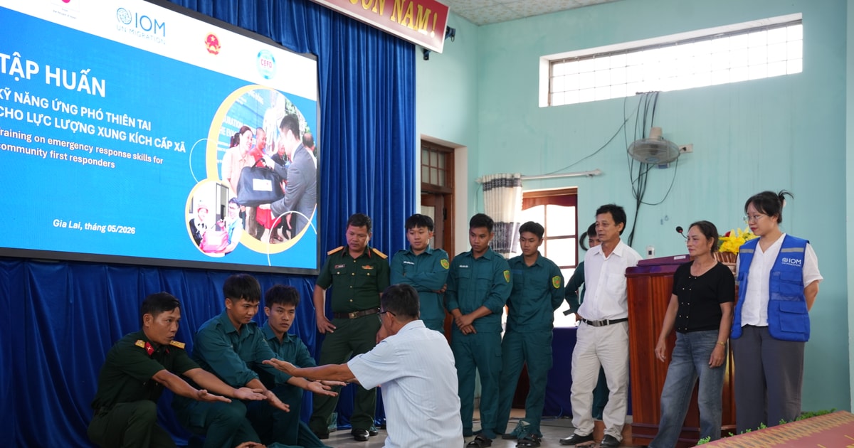 Tăng cường năng lực cho cộng đồng, sẵn sàng ứng phó với thiên tai